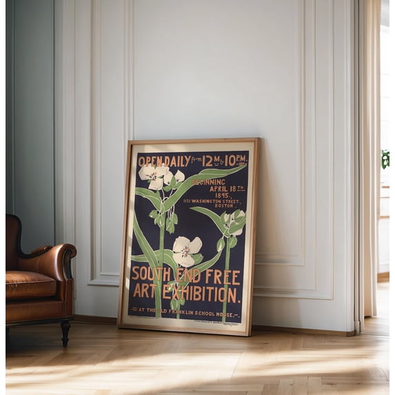 Art Nouveau Poster, Vinage Exhibition Poster, South End Free Art ...