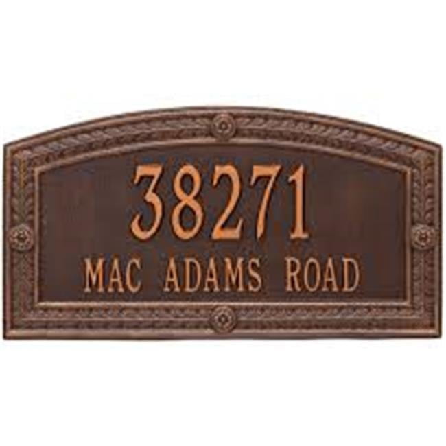 Art Nuevo Top Mount Address Plaque - White - Walmart.com