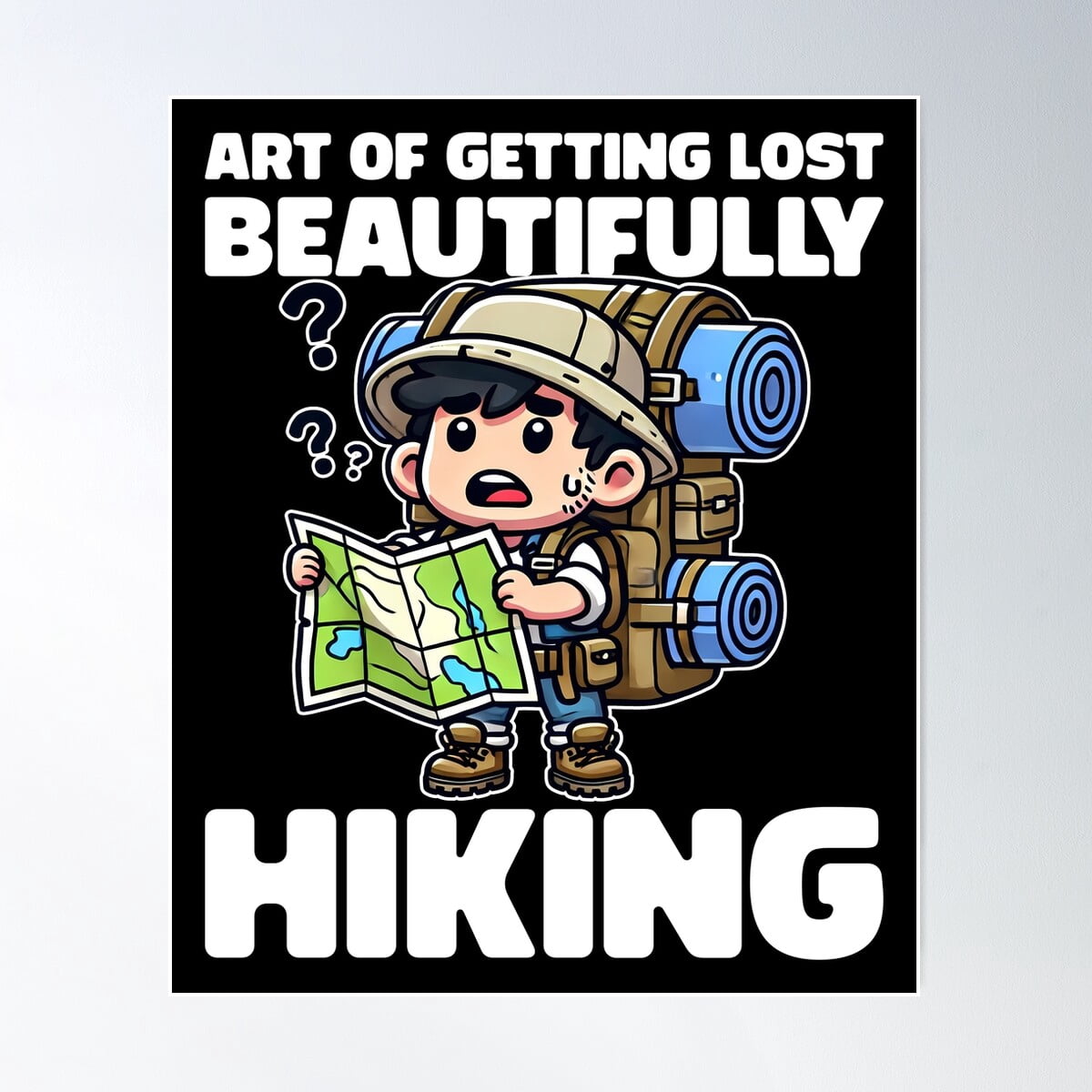 Art Of Getting Lost Beautifully, Hiking - Hiker Gift Poster Wall Art ...