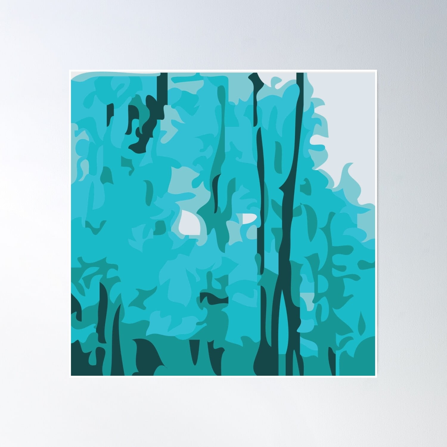 Art Of Tree Texture Poster Wall Art, Modern Wall Decor, 16x16 UNFRAMED ...