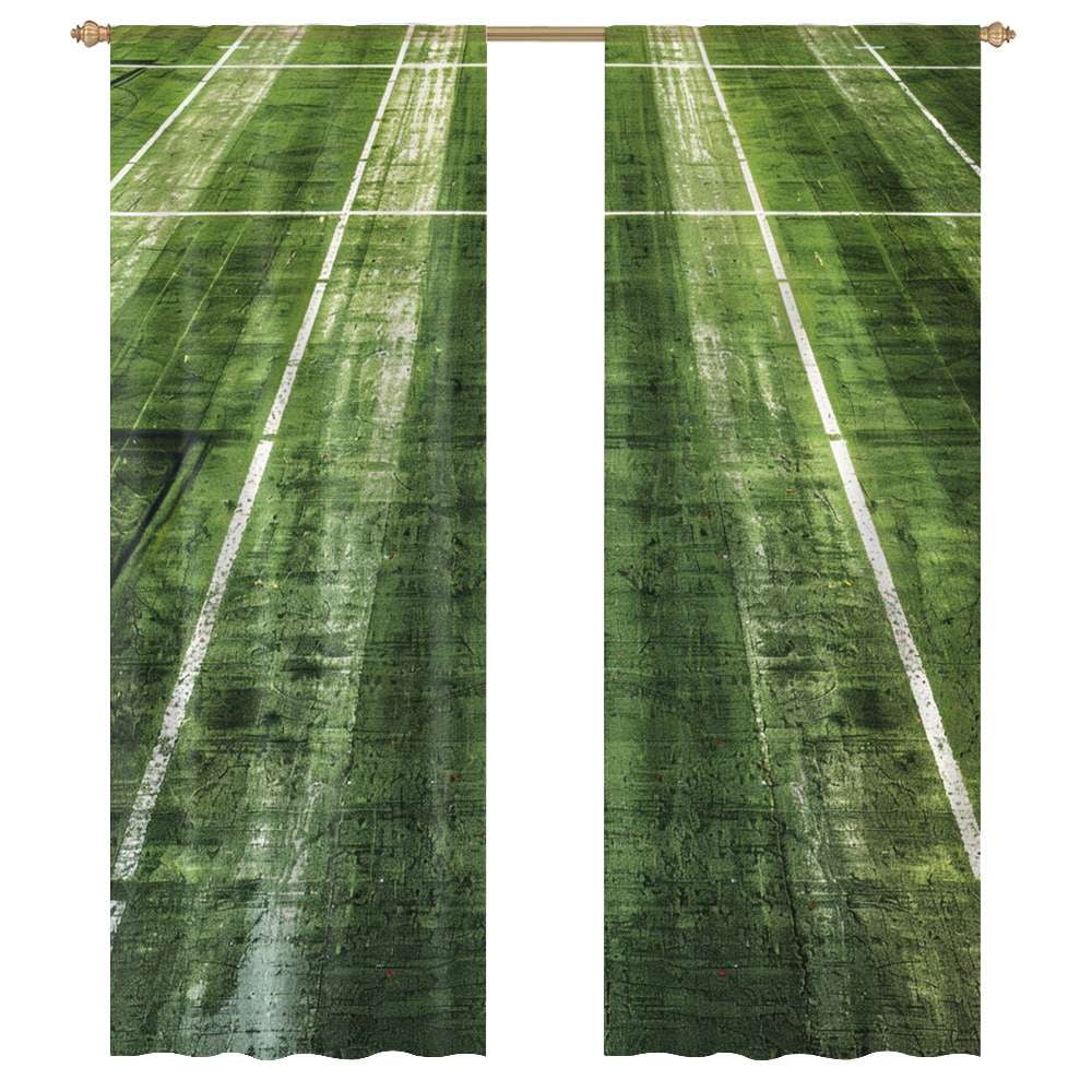 Art On The Pitch Modern Tulle Window Curtains for Living Room Luxury ...