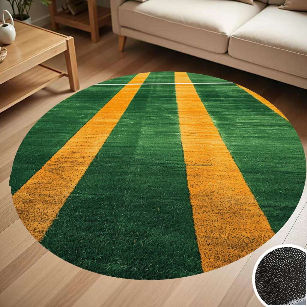 Art On The Pitch Round Carpet Living Room Bedroom Home Decoration ...