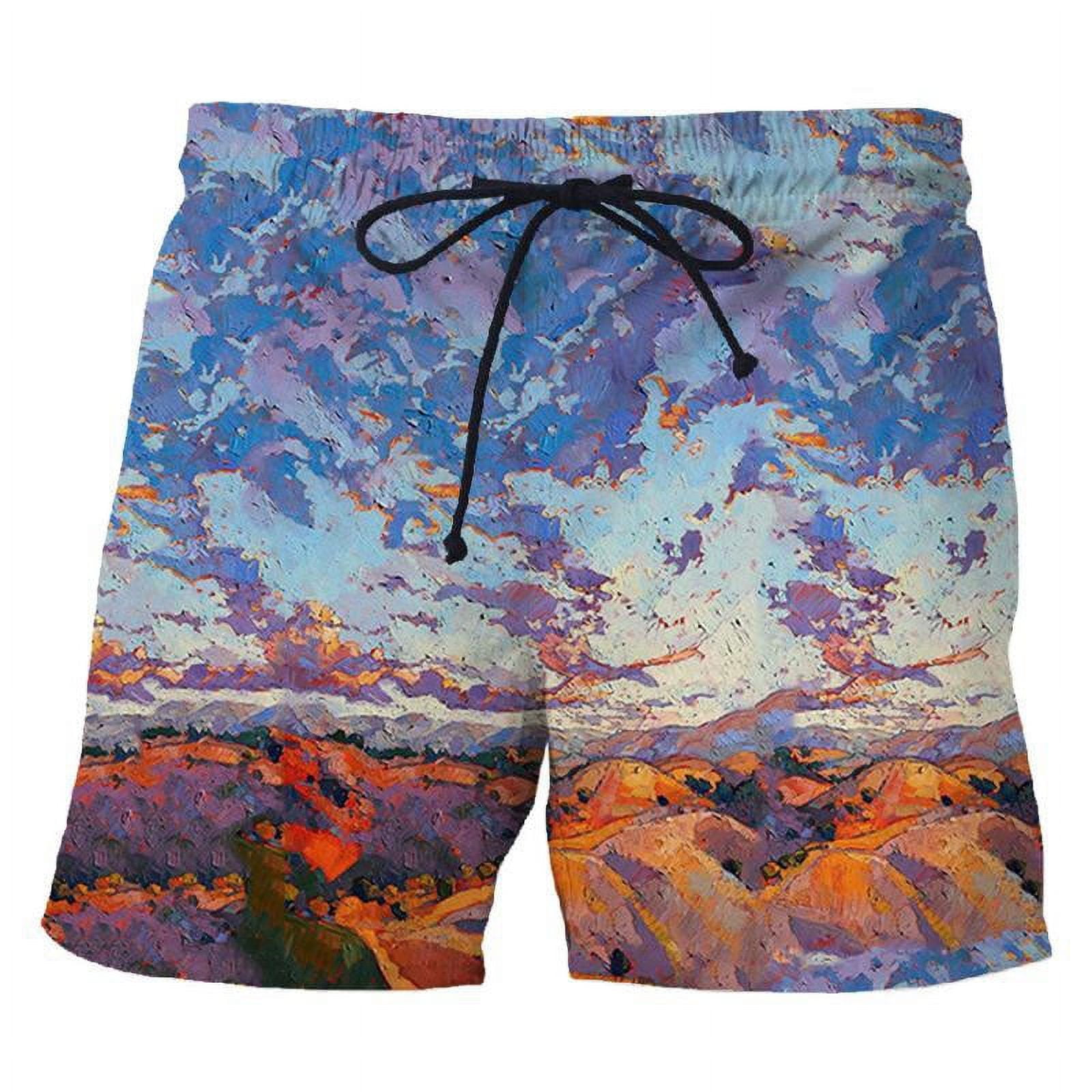Art Painting 3D Print Short Pants Men's Fashion Summer Street Surf ...