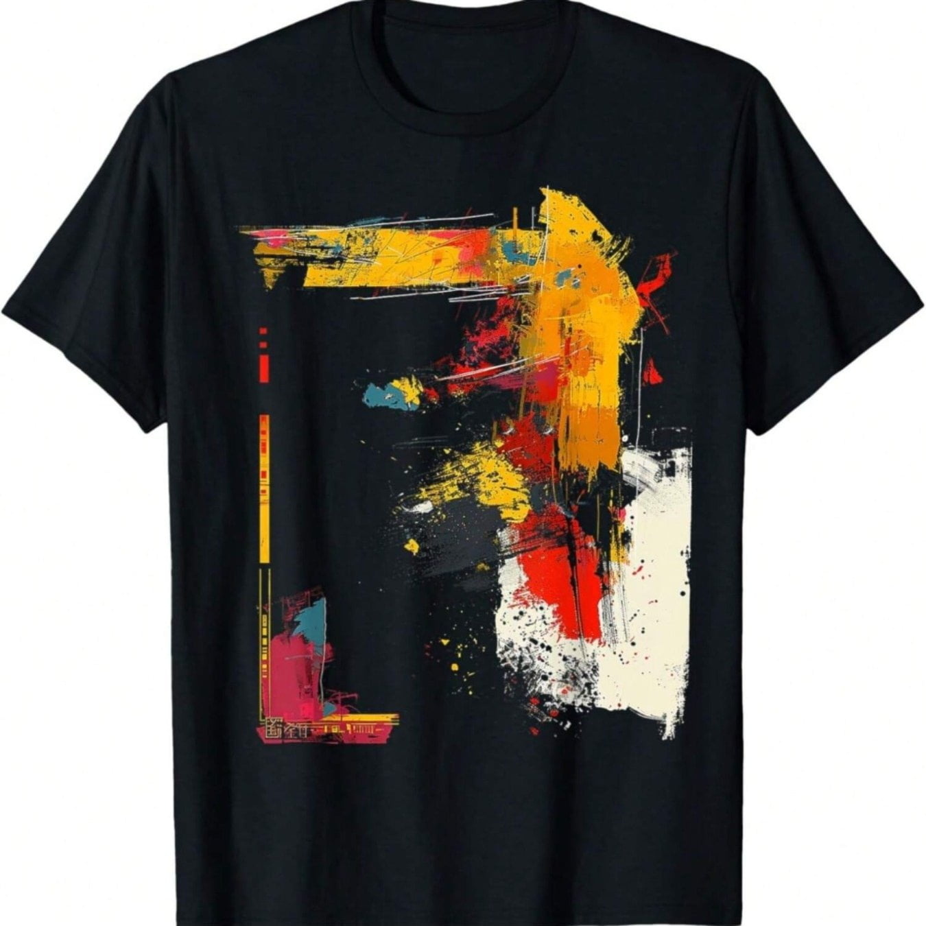 Art Painting Abstract Drawing Graphic Motif T-Shirt - Walmart.com