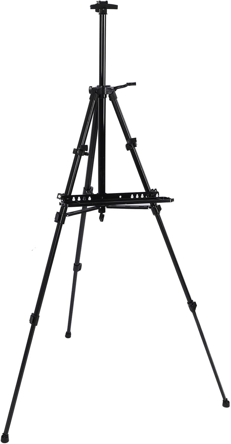Art Painting Artist Easel Stand, Angle Height Adjustable Foldable Metal ...