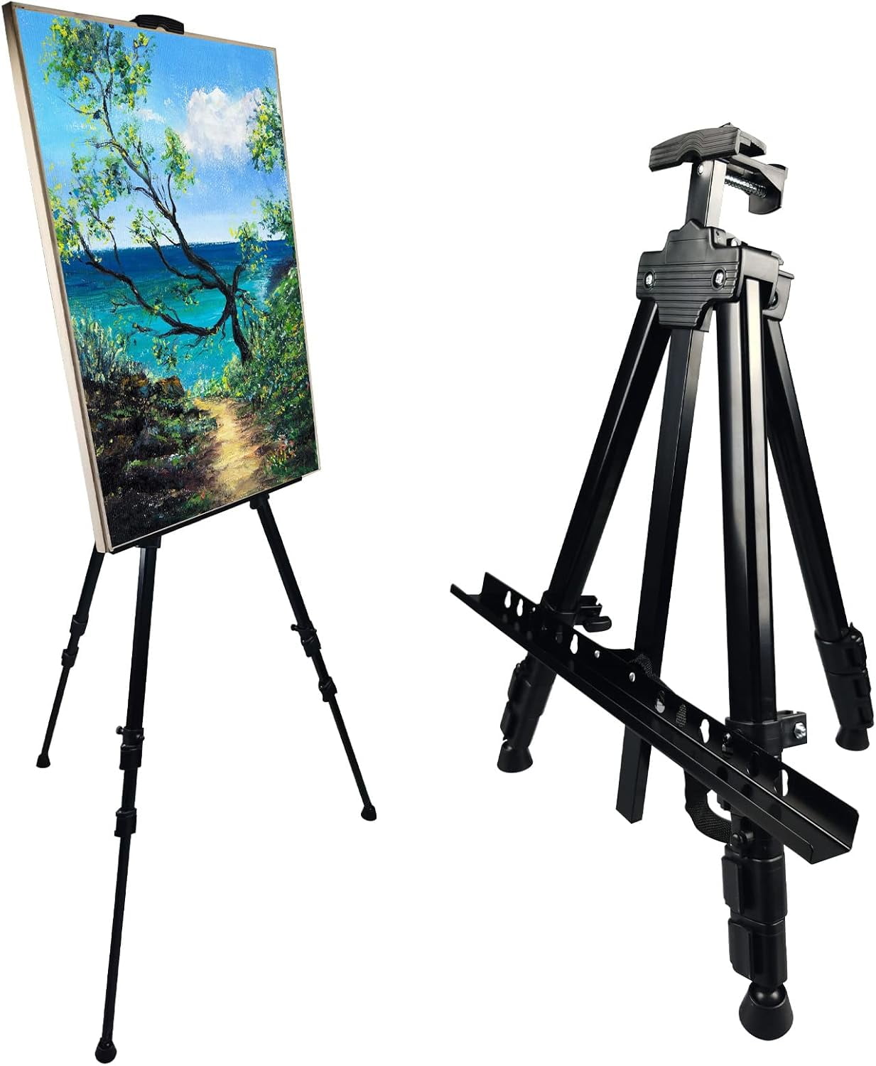Art Painting Display Artist Easel Stand,Portable Metal Adjustable ...