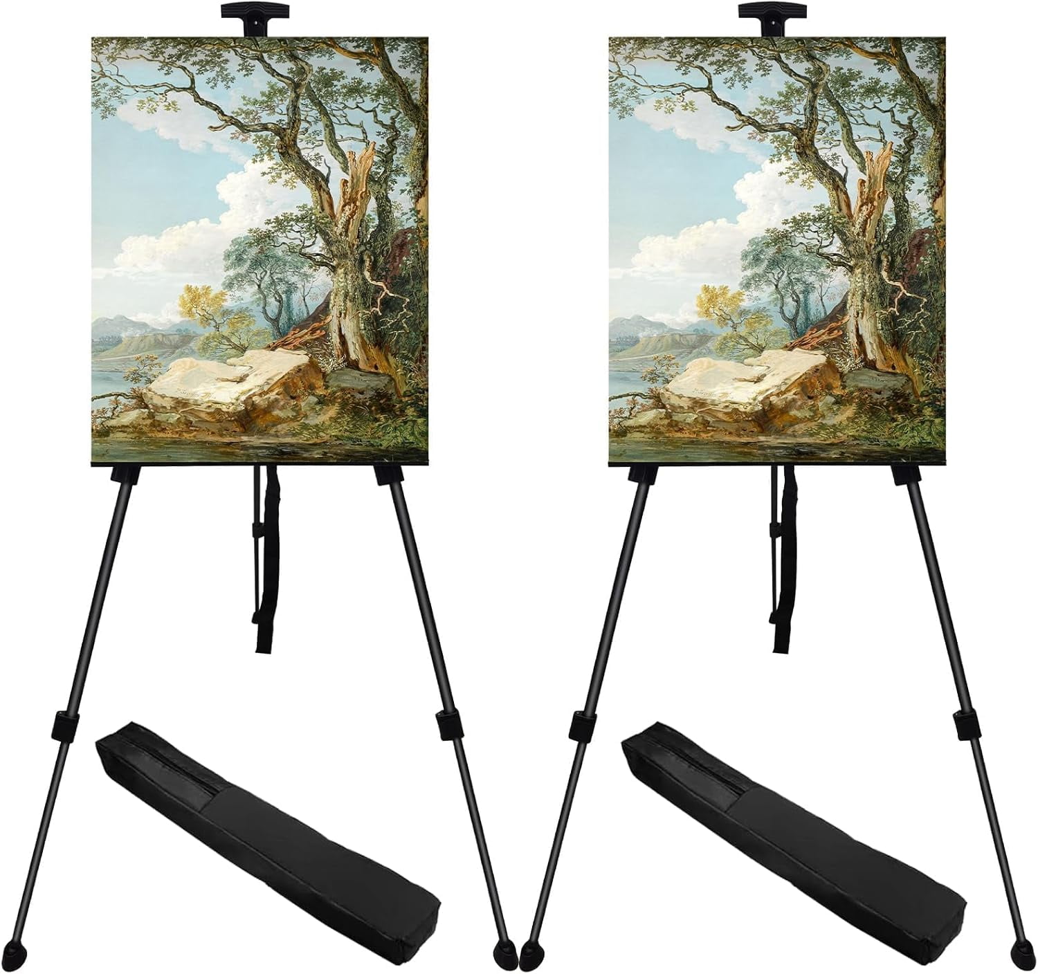 Art Painting Display Artist Easel Stand, Portable Metal Adjustable ...