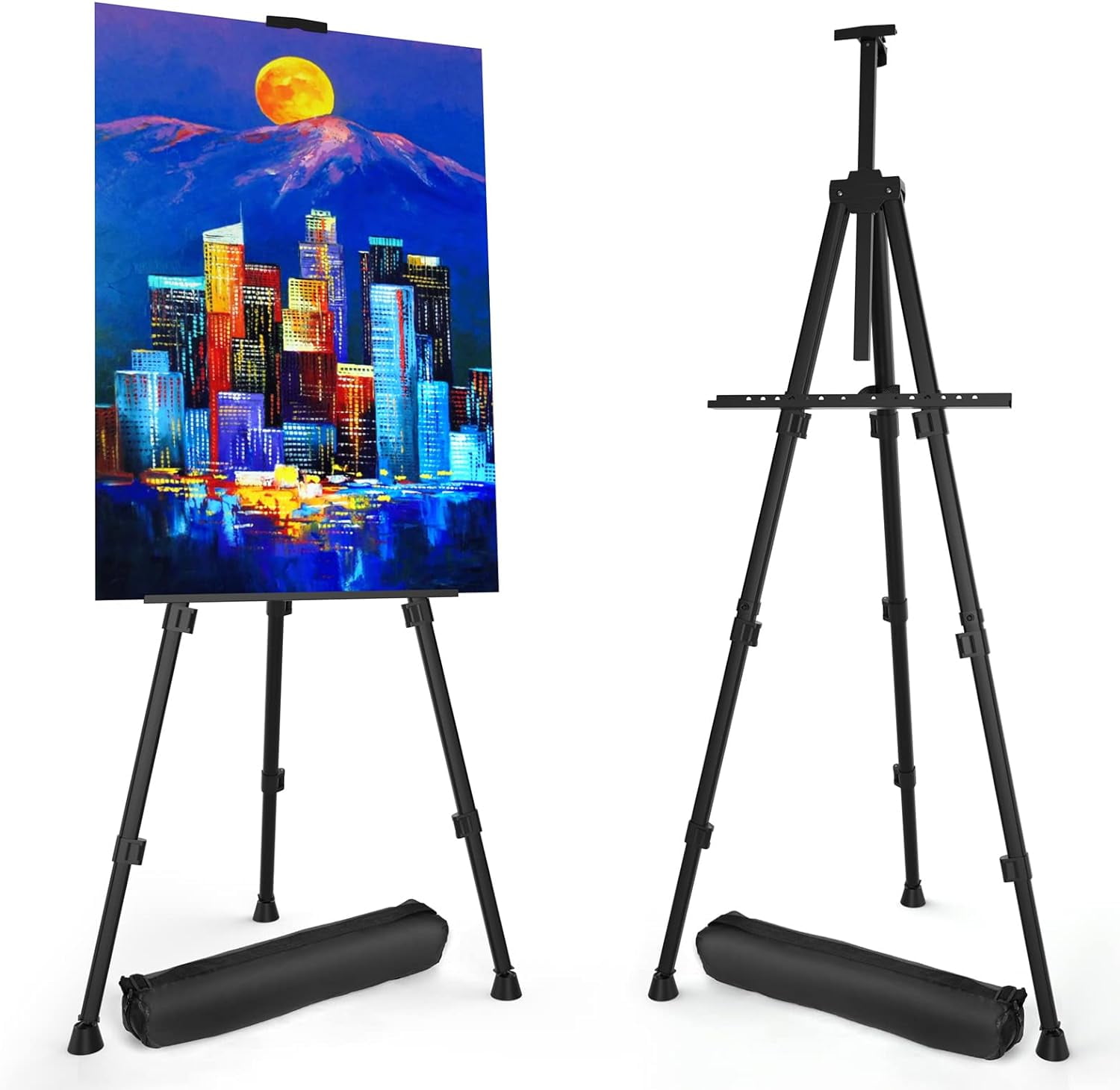 Art Painting Display Easel Stands - Portable Adjustable Aluminum Metal ...