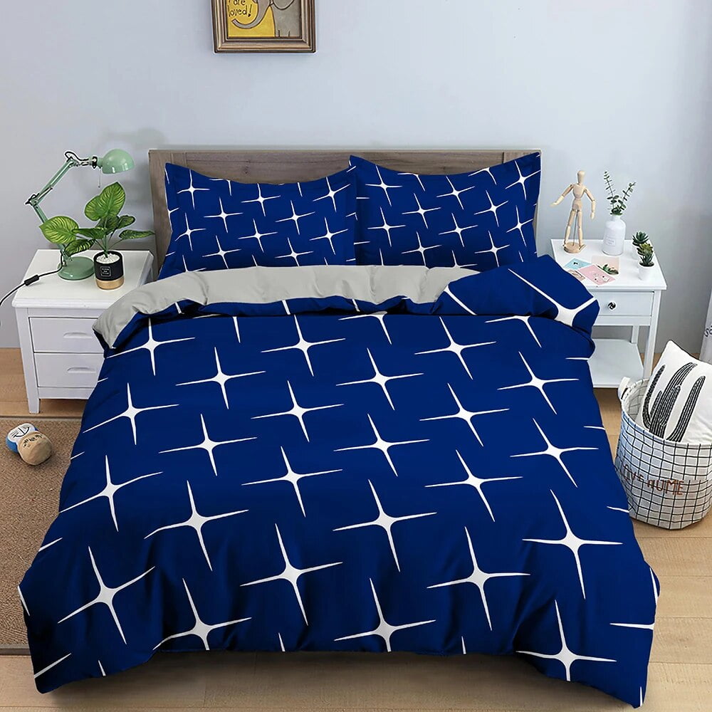 Art Pattern Bedding Set Watercolour Design Colourful Comforter Cover ...