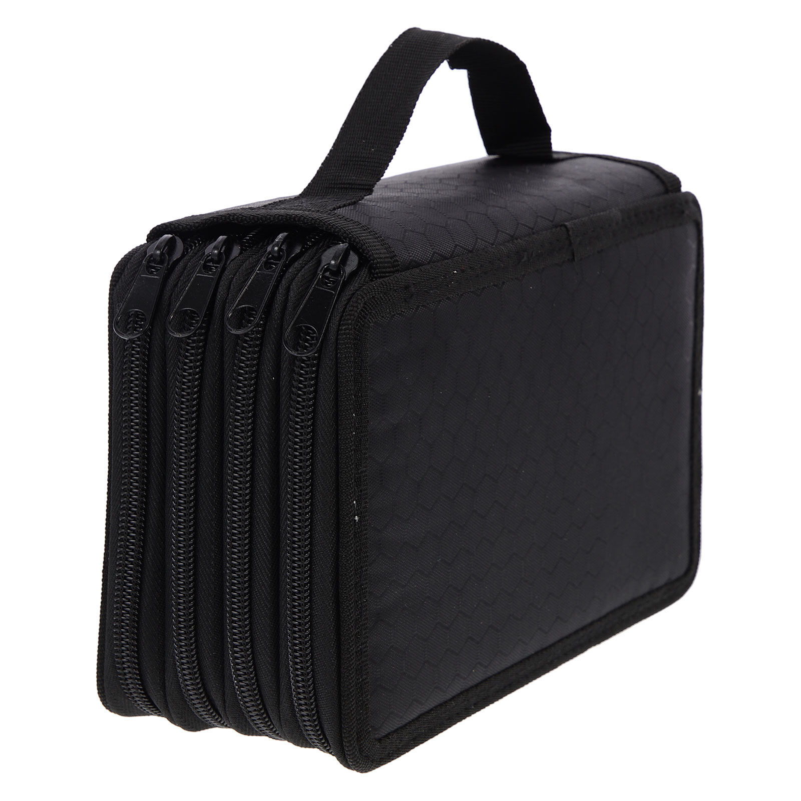 Art Pencil Case Colored Holder Multi-layer Portable Oxford Cloth ...