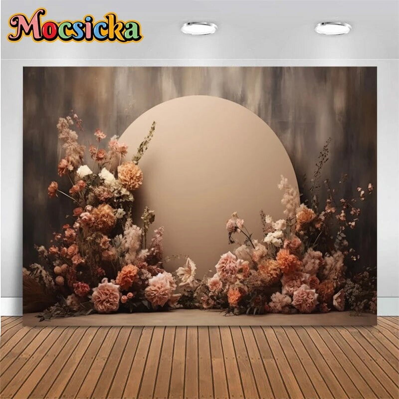 Art Photography Backdrop Spring Rose Shower Girls Flower Wall ...