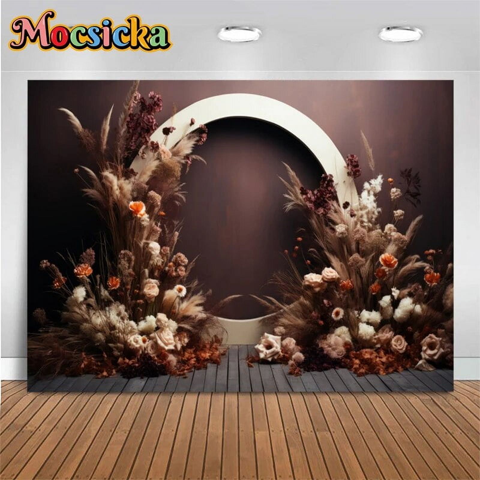 Art Photography Backdrop Spring Rose Shower Girls Flower Wall ...