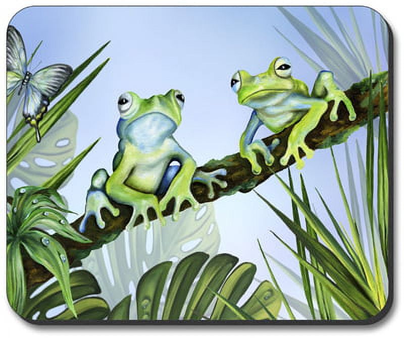 Art Plates Mouse Pad - Green Frogs Frog - Walmart.com