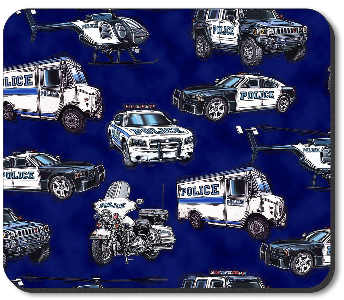 Art Plates Mouse Pad - Police Cars - Walmart.com