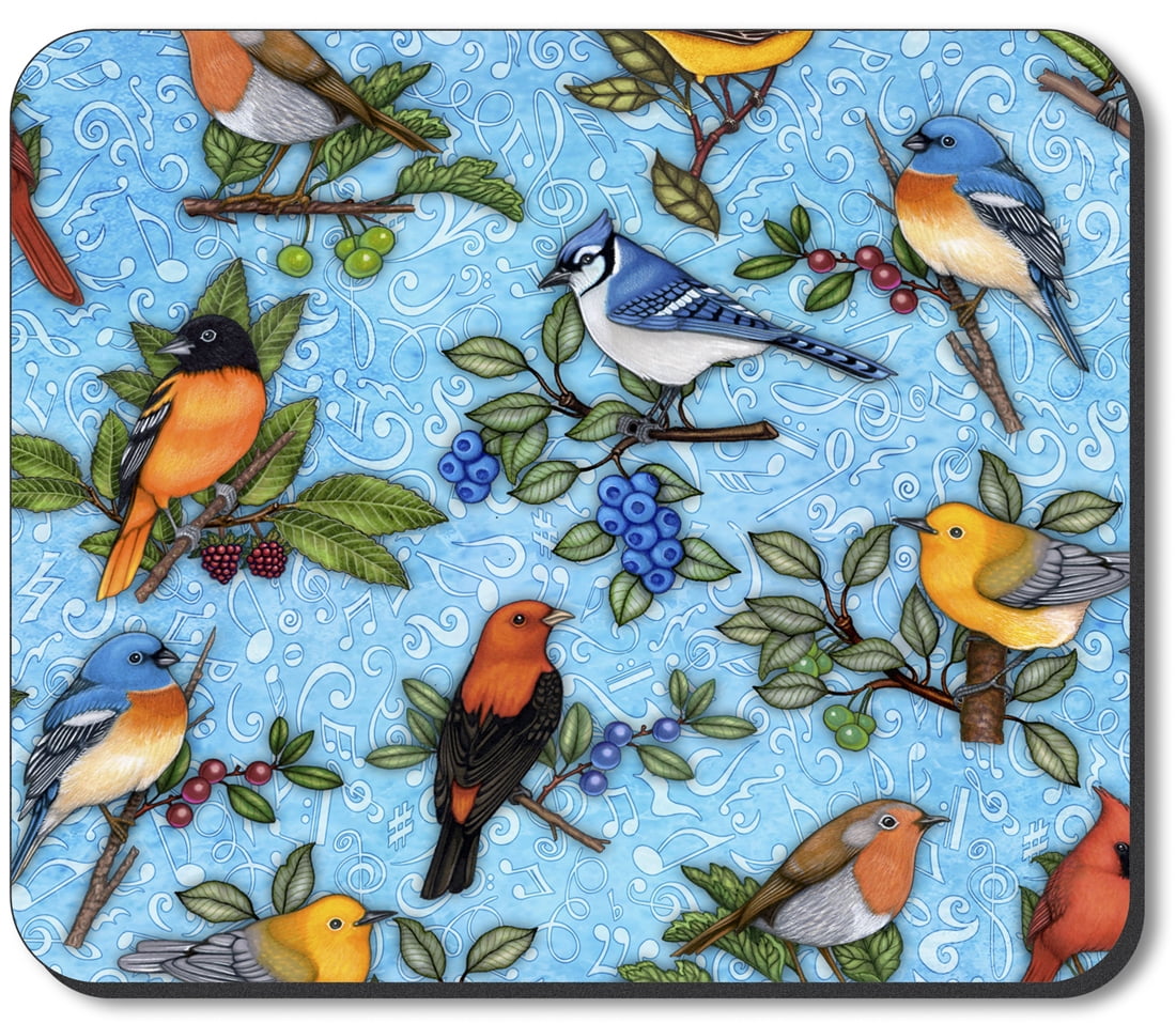 Art Plates Mouse Pad - Song Birds - Walmart Business Supplies