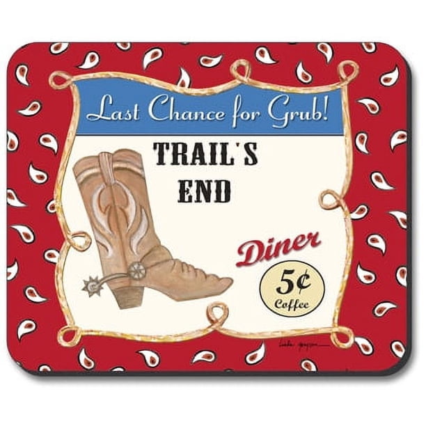 Art Plates Mouse Pad - Trails End - Walmart Business Supplies