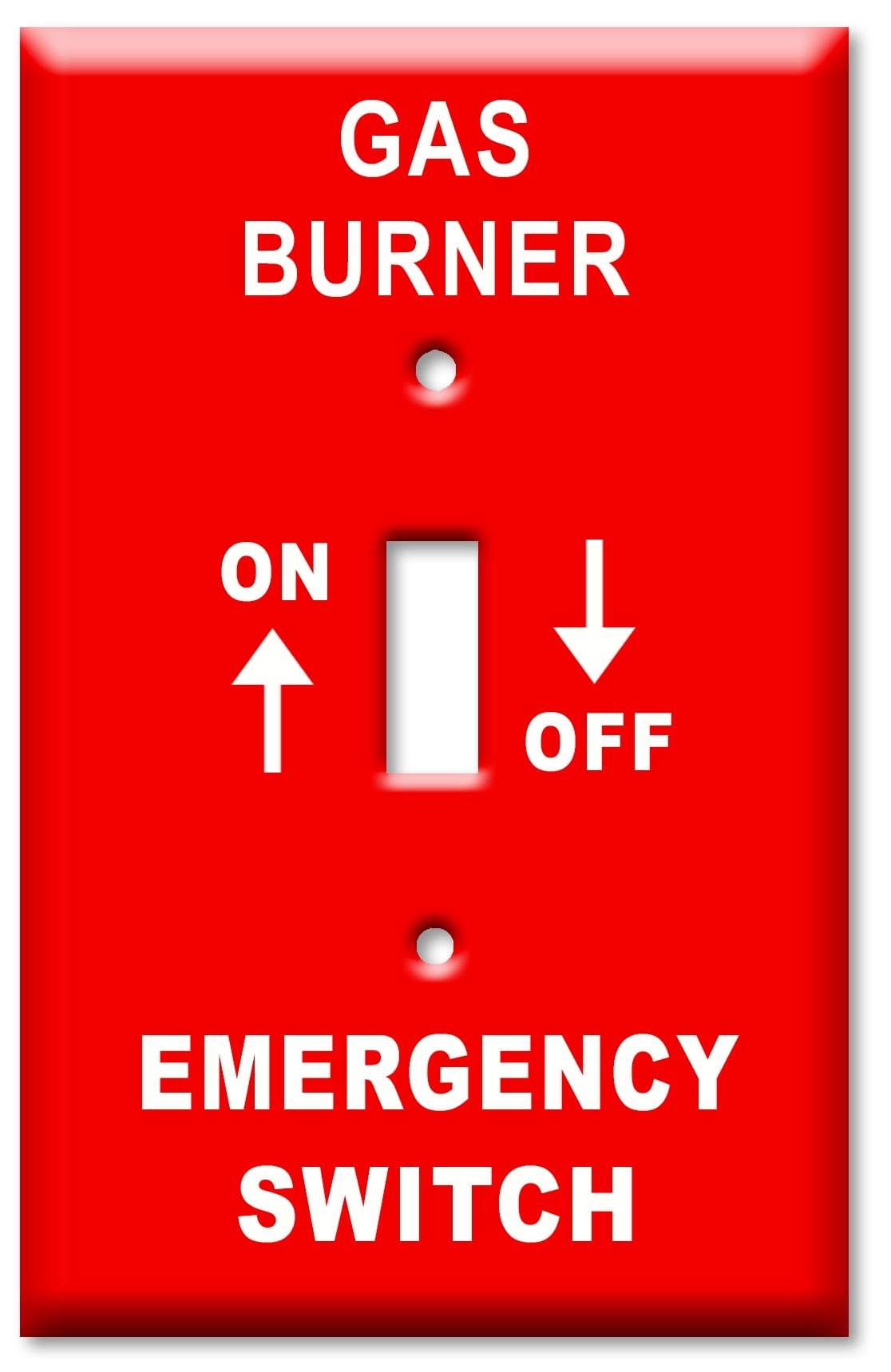 Art Plates OVERSIZED One Gang Emergency Gas Shut Off Wall Plate - UL ...