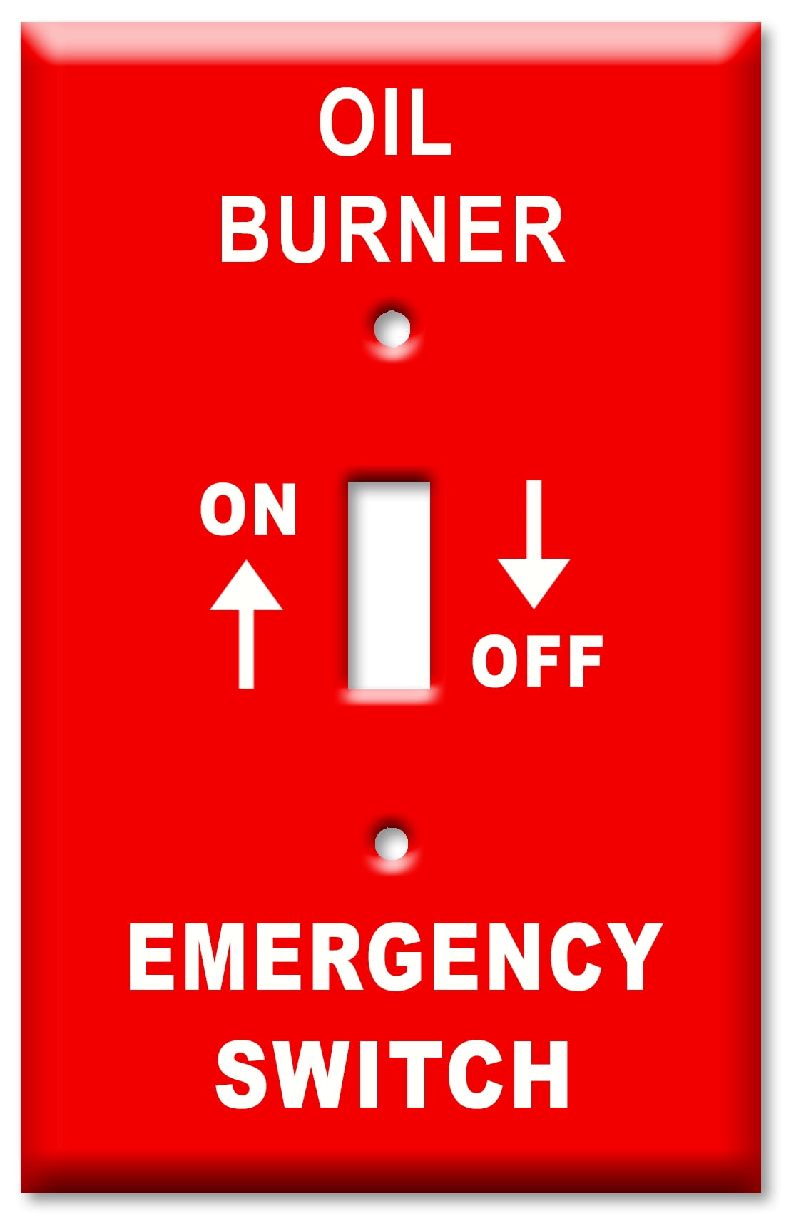 Art Plates OVERSIZED One Gang Emergency Oil Shut Off Wall Plate - UL ...