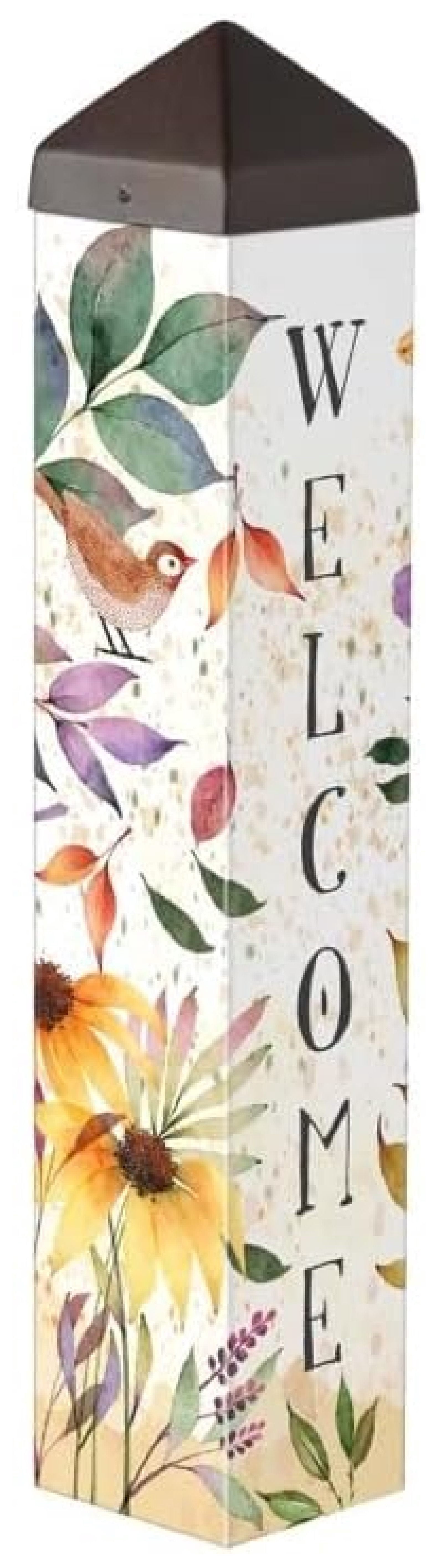 Art Pole, PVC Weather Resistant Pole with Vinyl Bowl 20 inches Tall ...