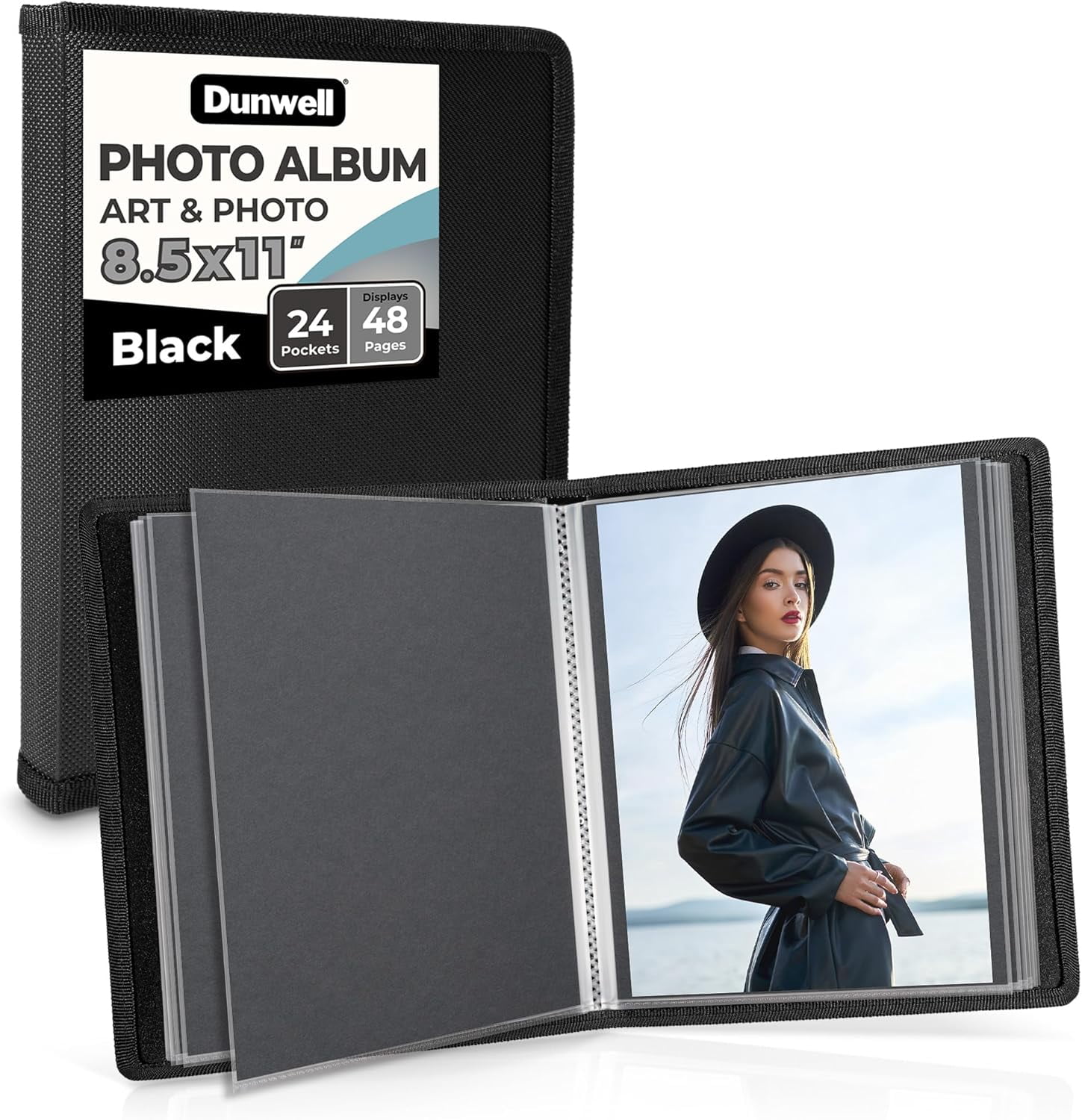 Art Portfolio 8.5x11 Folder (Black), Mounting Paper, Portfolio Binder ...