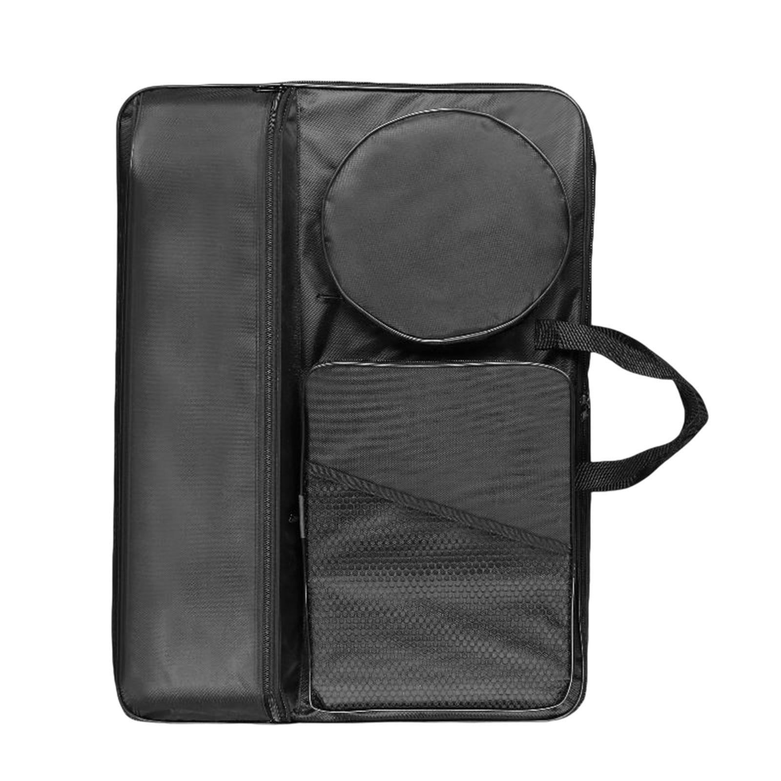 Art Portfolio Case Sketchbook with Pockets, Handle Carry Case Zip ...