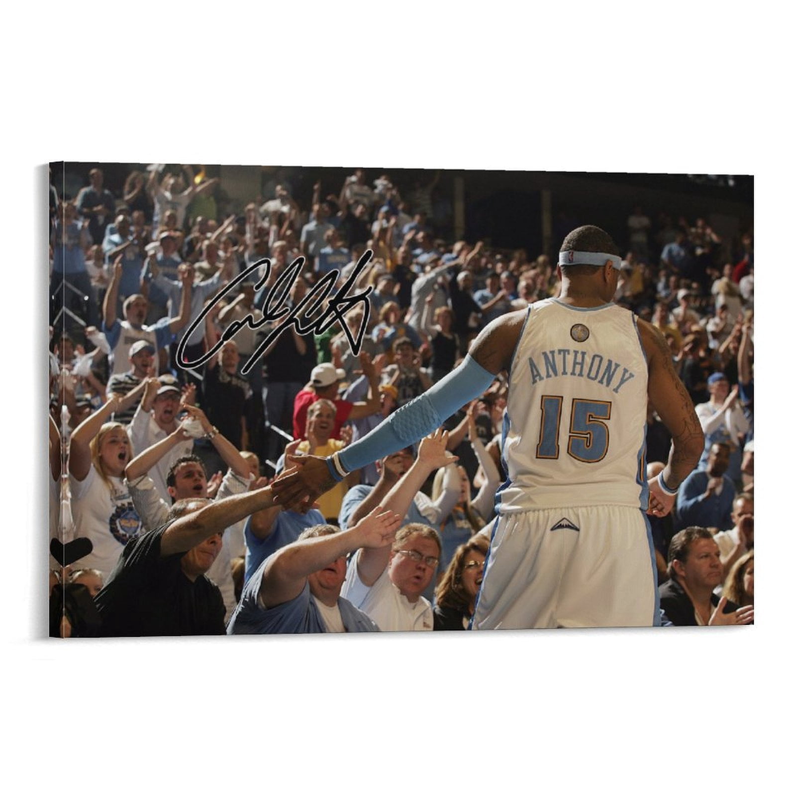 Art Poster Basketball Star Carmelo Anthony Canvas Signed Poster Posters ...