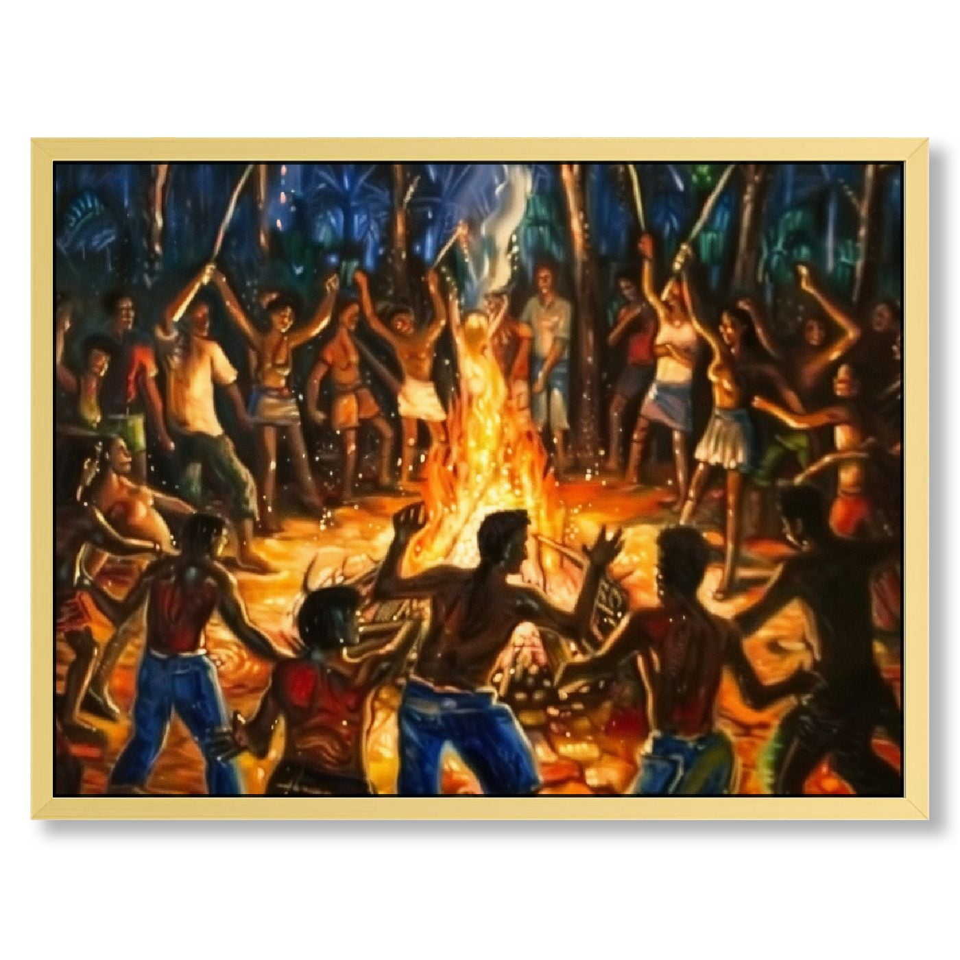 Art Poster Haitian Culture Art Poster Oil Painting Canvas Painting Wall ...