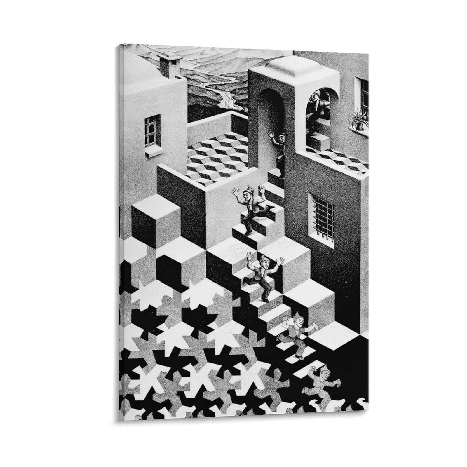 Art Poster MC Escher,Relativity Lattice Aesthetic Room Poster(11 ...