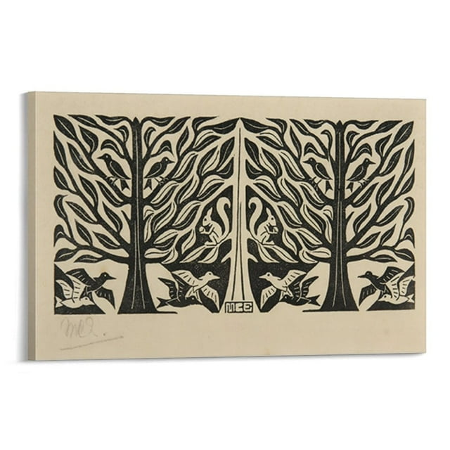 Art Poster MC Escher,Relativity Lattice Aesthetic Room Poster(3 ...