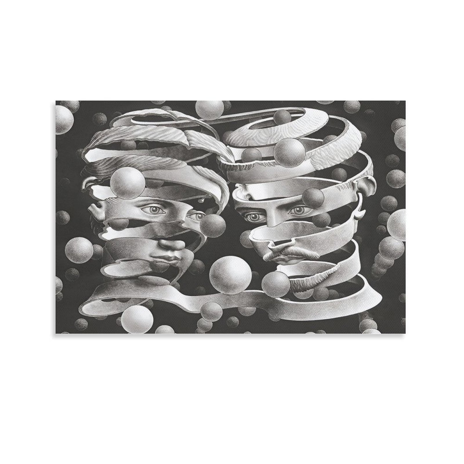 Art Poster MC Escher,Relativity Lattice Aesthetic Room Poster(4) Canvas ...