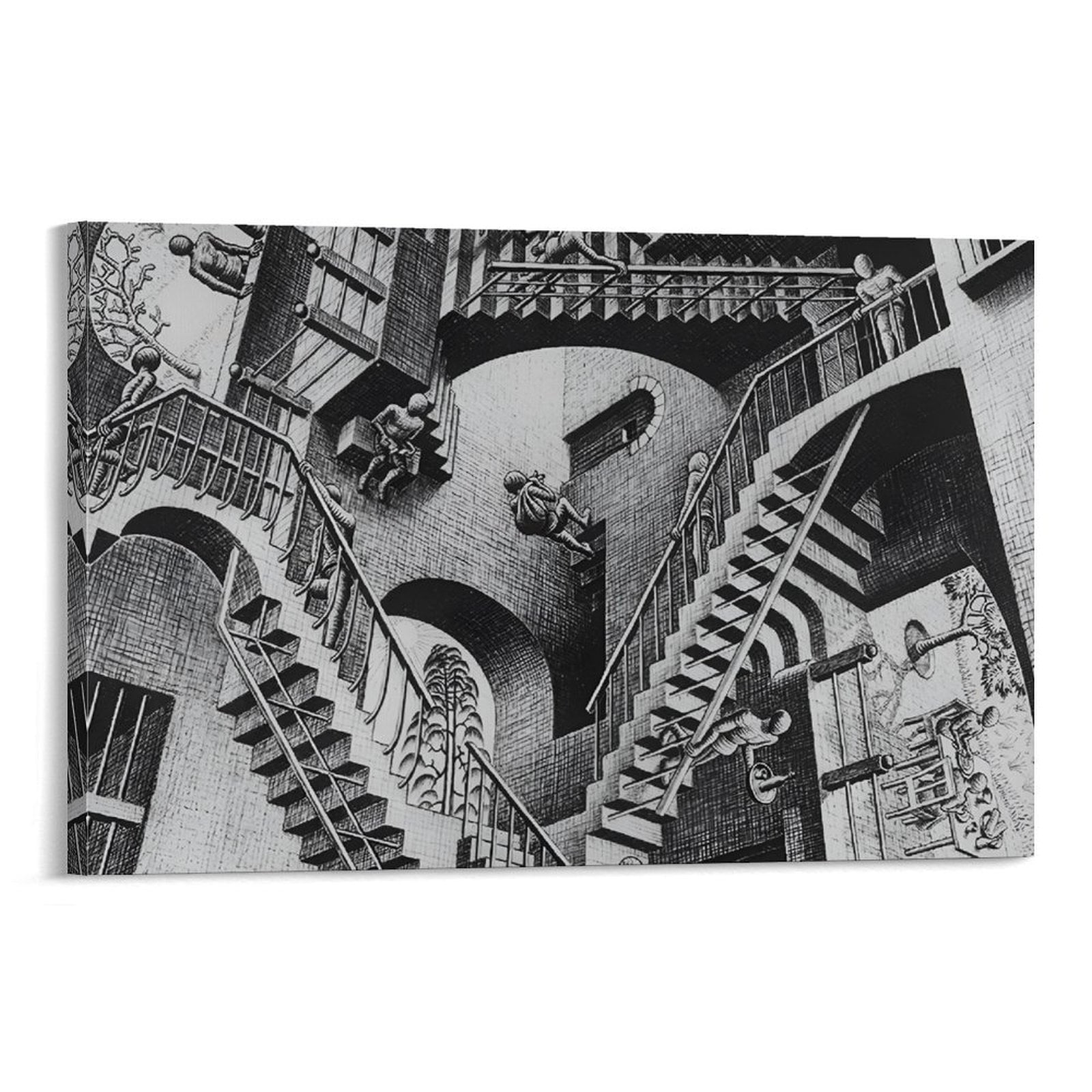 Art Poster MC Escher,Relativity Lattice Aesthetic Room Poster(8 ...