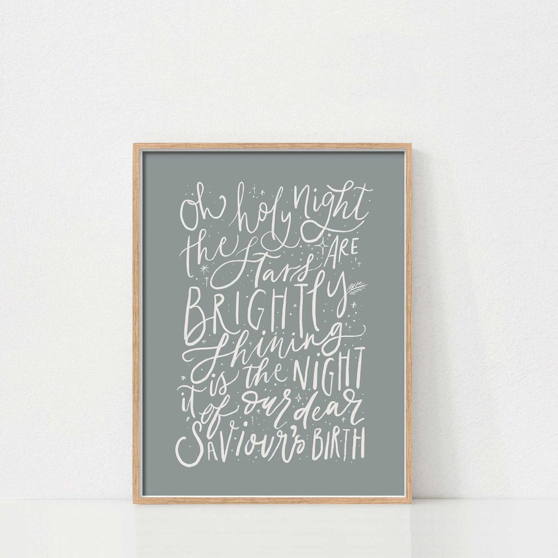 Art Poster Oh Holy Night Posterwinter Wall Decoration Poster, Unframed ...