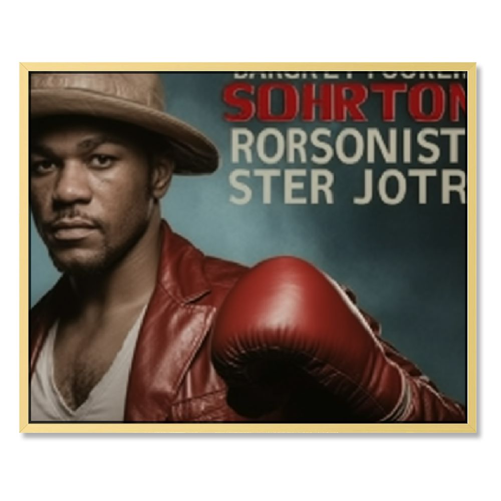 Art Poster Sugar Ray Robinson Black And White Wall Art Canvas Painting ...