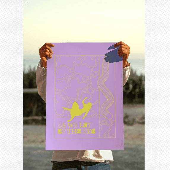 Art Poster Trend Wall Decor Premium Matte Paper Poster Purple Yellow ...