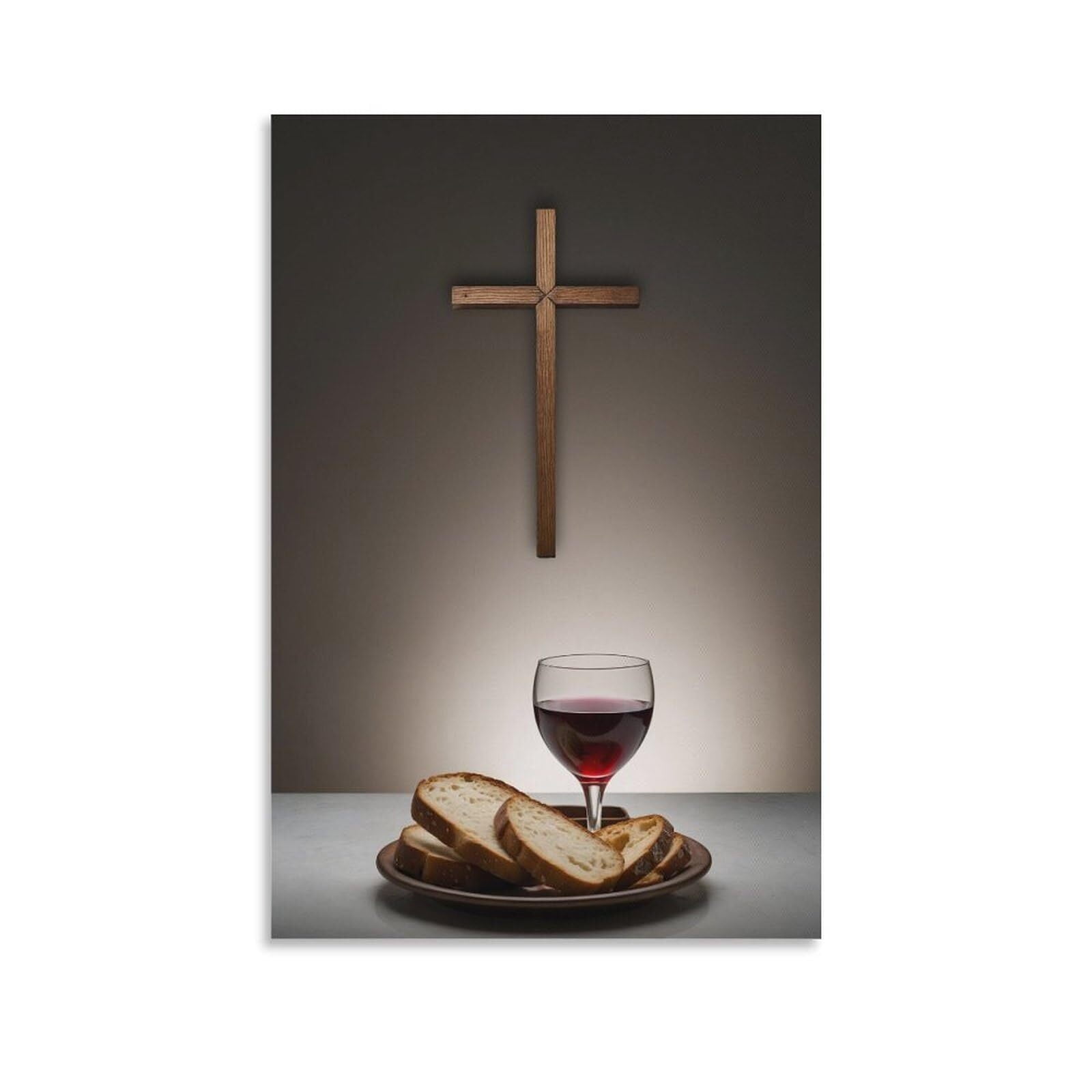 Art Posters Christ Red Wine Bread Art Posters Canvas Art Poster And ...