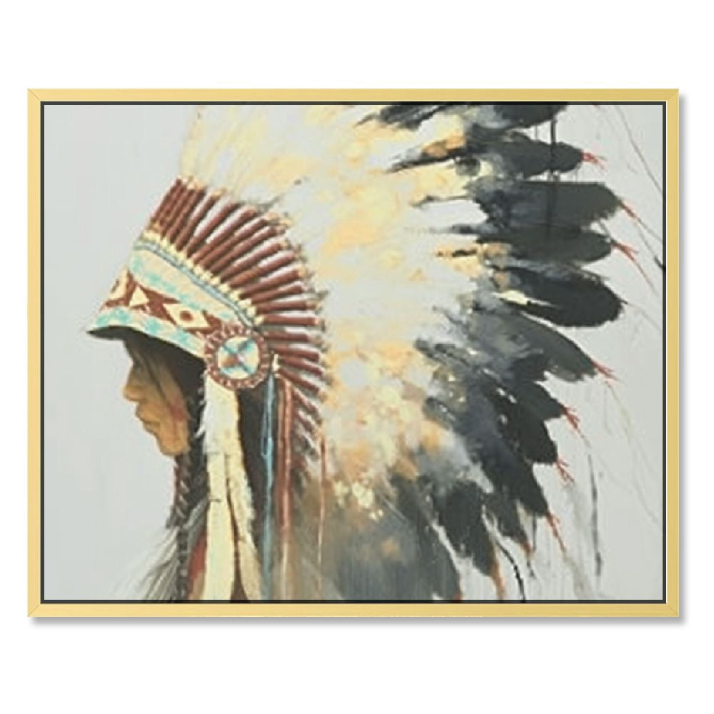 Art Posters Feather Headdress Office Home Restaurant Decoration Wall ...