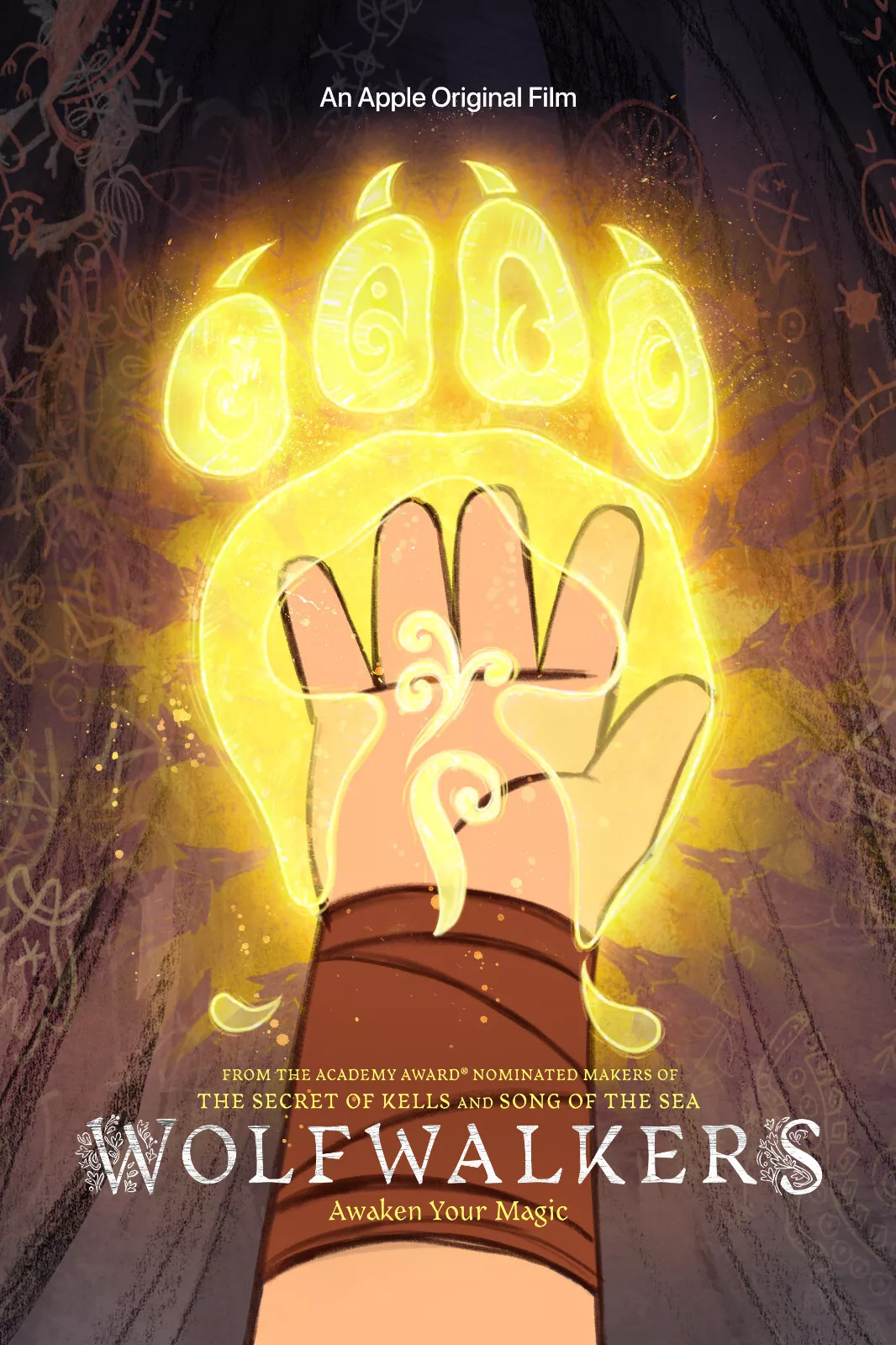 Art Print 2020 Apple TV Promo Poster "Wolfwalkers" Celtic Show Wall ...