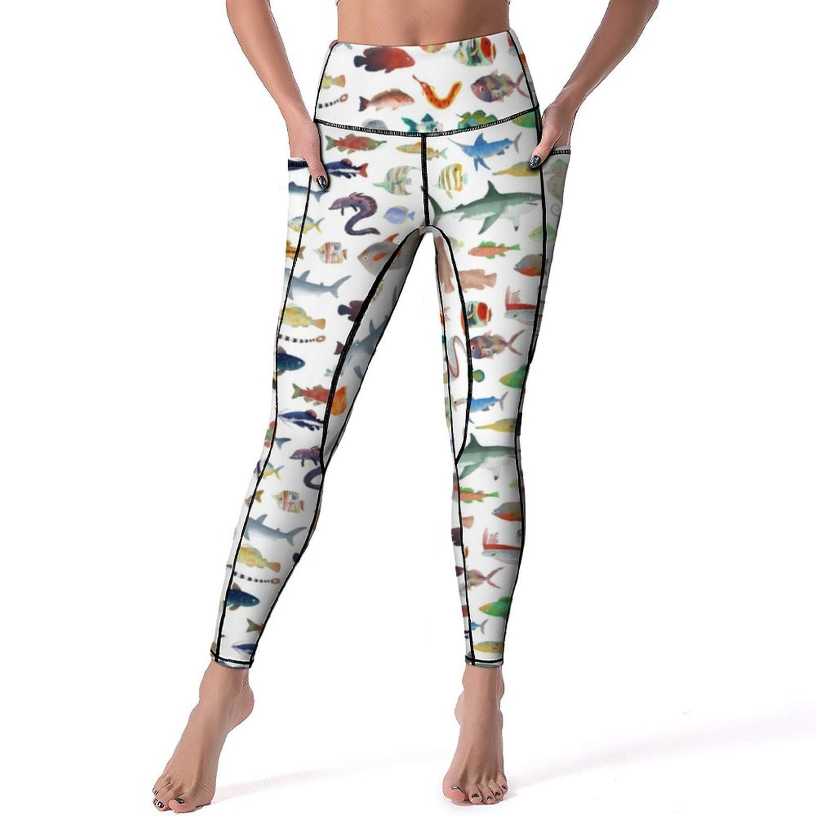 Art Print Leggings Hammerhead s Fitness Yoga Pants Push Up Cute Leggins ...
