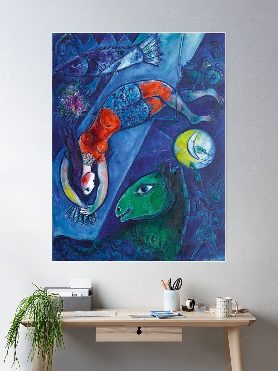 Art Print Of Marc Chagall, Marc Chagal Paintings Marc Chagall Surrã©Alisme Poster Wall Art ...