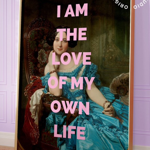 Art Print Self Love Art Maximalist Wall Art Baroque Art Print Coquette ...