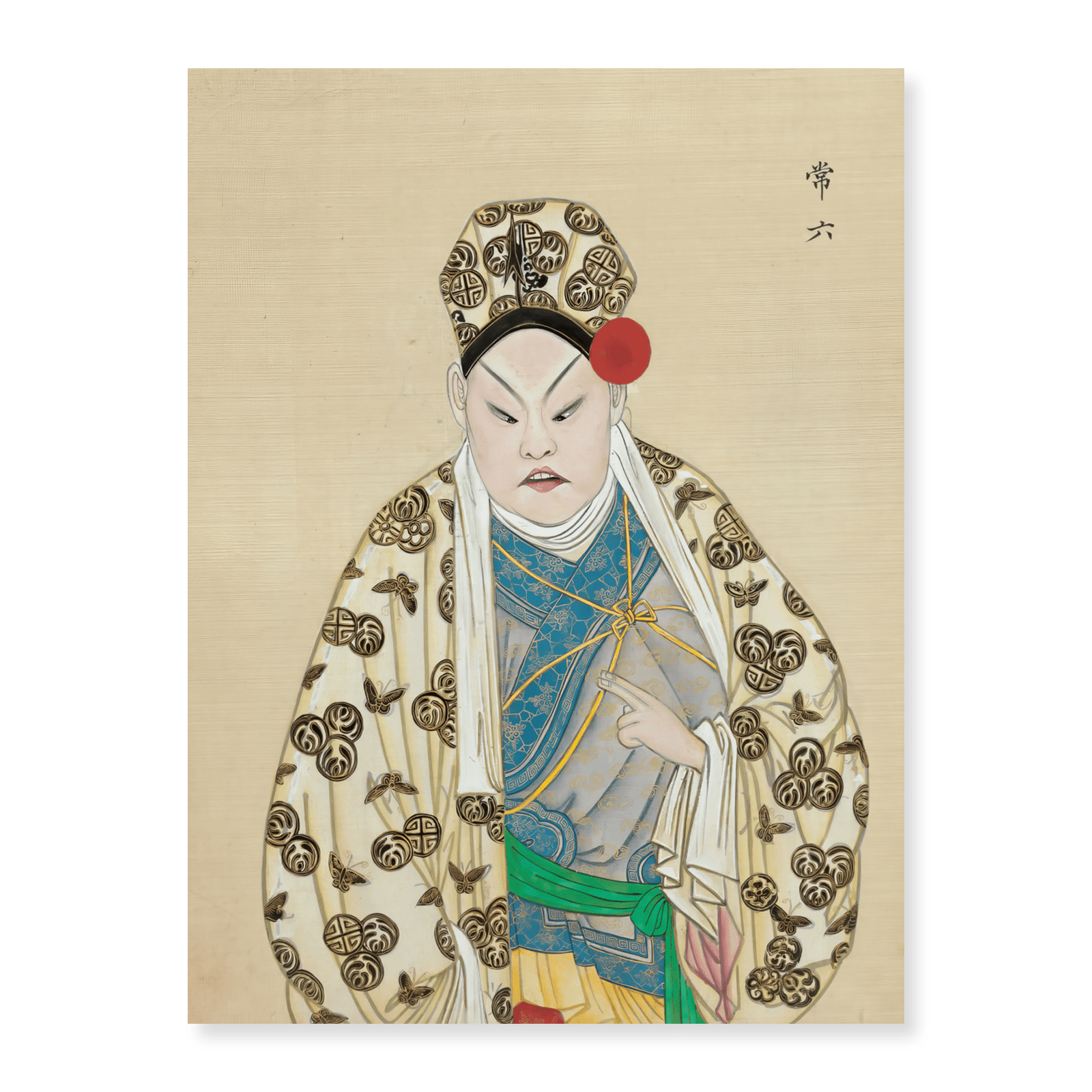 Art Print (Unframed), 100 Portraits of Peking Opera Characters 46 by ...