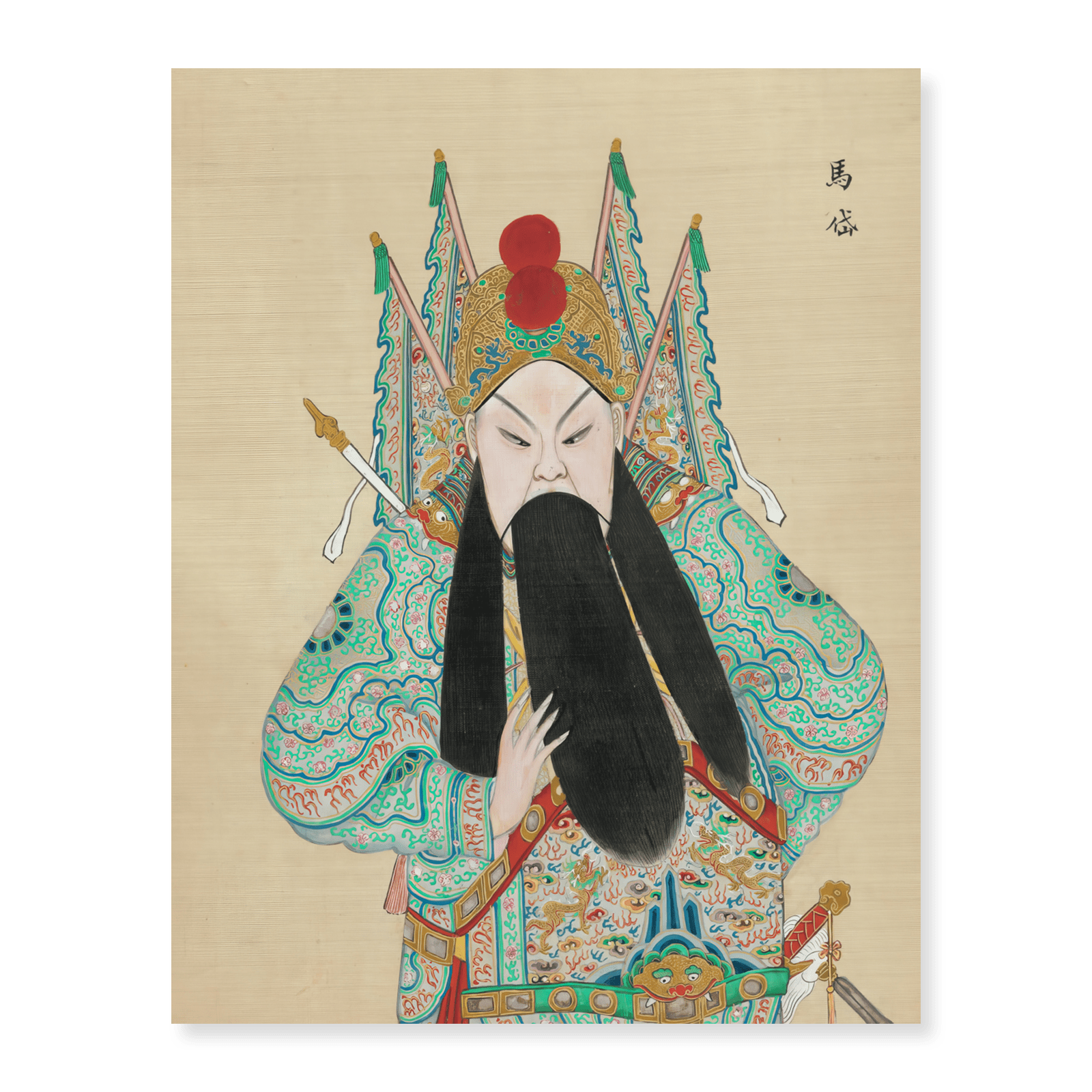 Art Print (Unframed), 100 Portraits of Peking Opera Characters 92 by ...