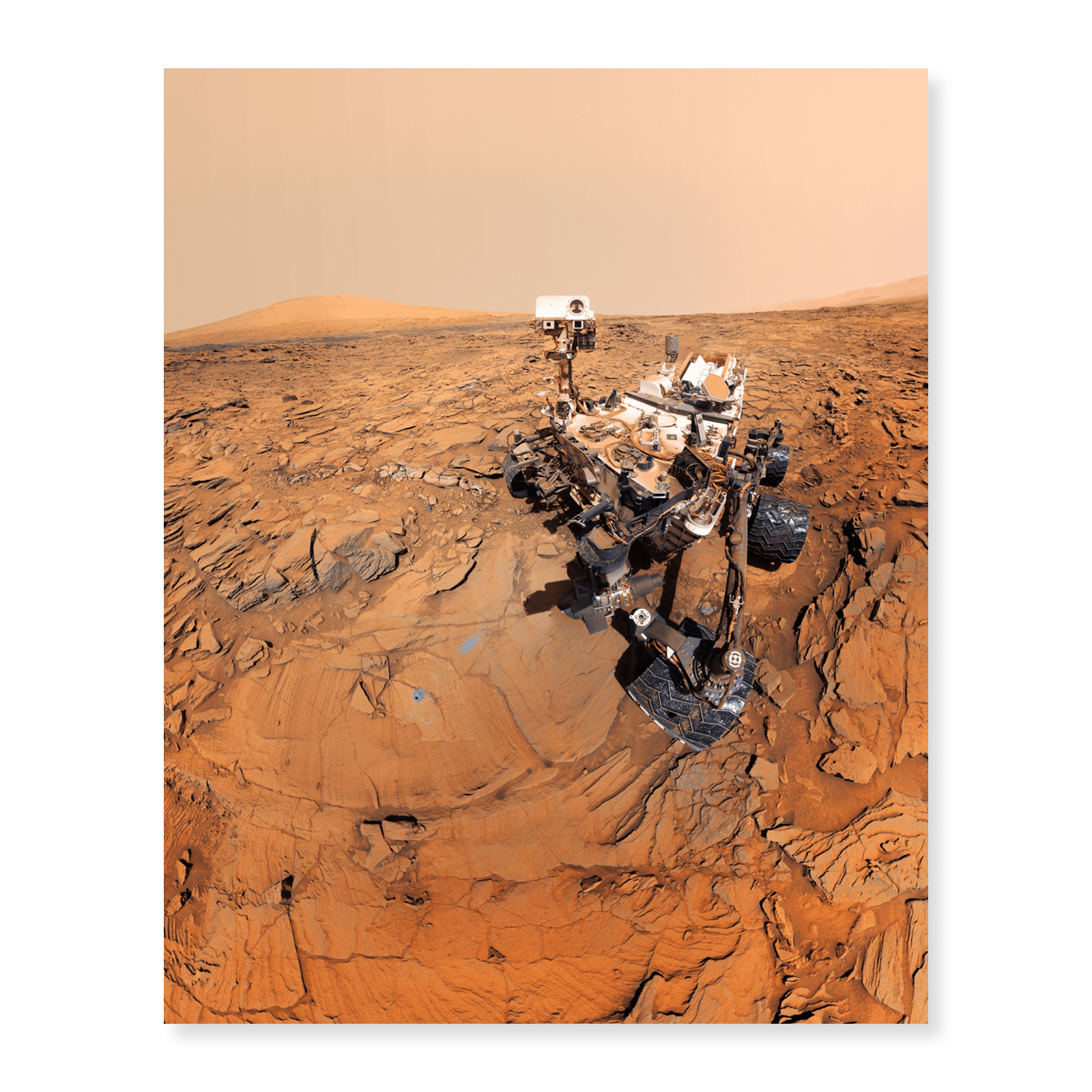 Art Print (Unframed), A Selfie of the Mars Rover by NASA, 18" x 24 ...