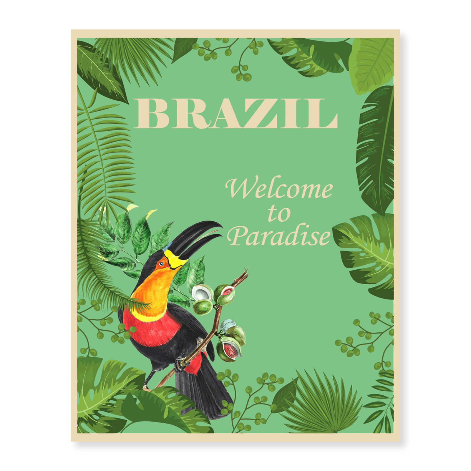 Art Print (Unframed), Brazil Travel Poster by Vintage Travel Posters ...