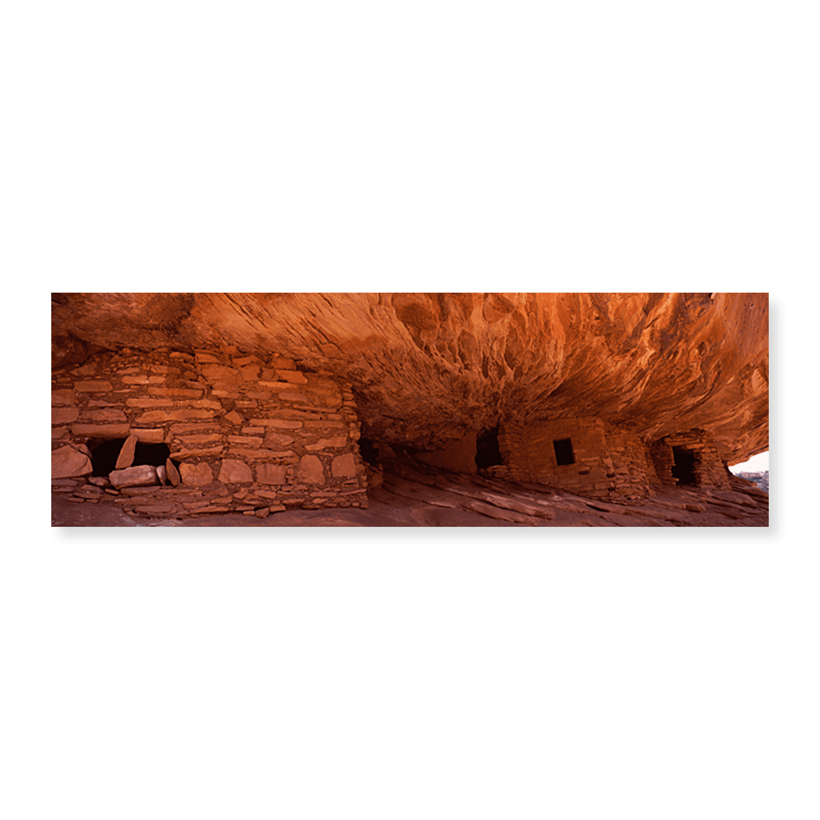 Art Print (Unframed), Dwelling structures on a cliff by Panoramic ...