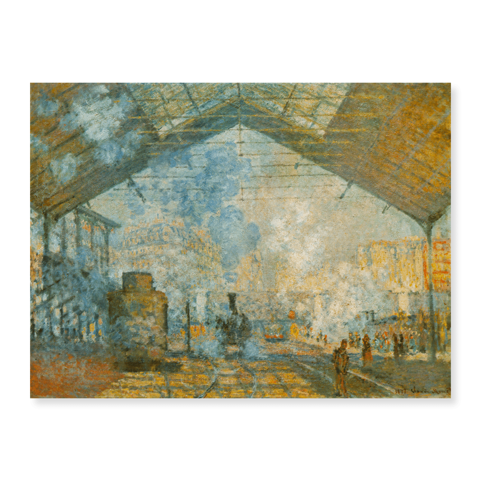 Art Print (Unframed), La Gare St. Lazare 1877 by Claude Monet, 16" x 20 ...