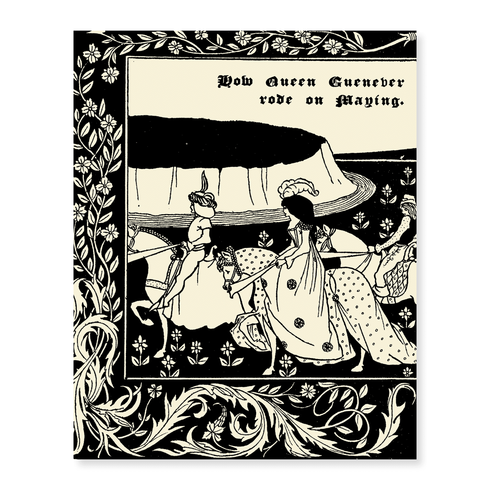 Art Print (Unframed), Morte D'Arthur 1893 - How Queen Guenever Rode by ...