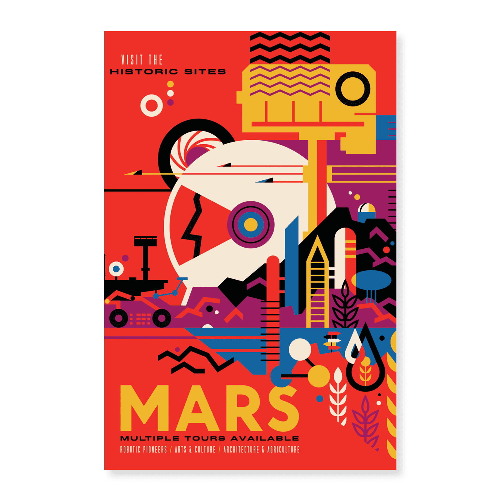 Art Print (Unframed), Poster for a Fictional Space Journey to Planet ...