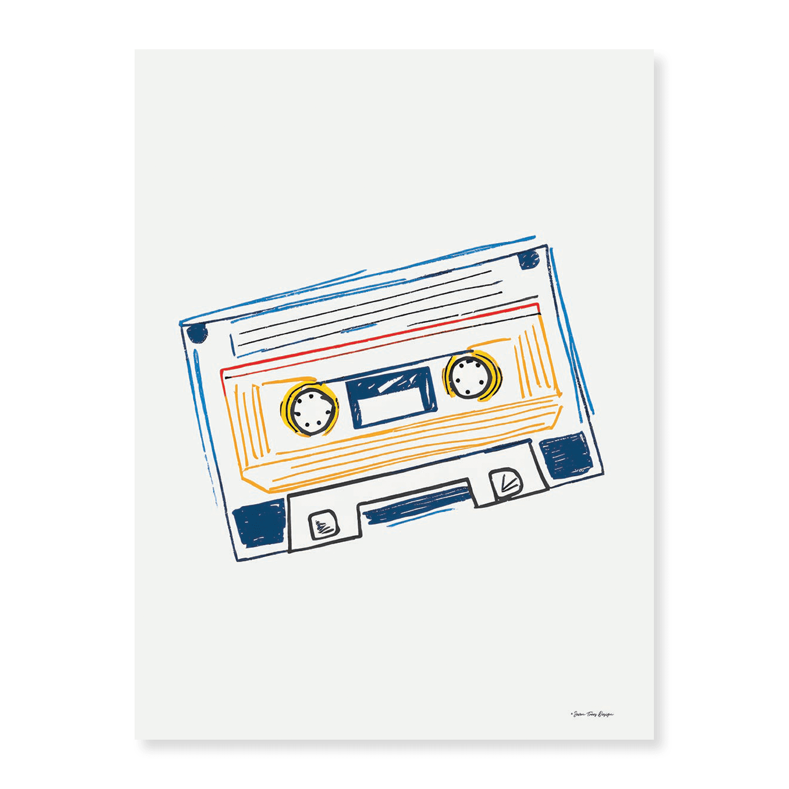 Art Print (Unframed), Retro Rhythms by Seven Trees Design, 18" x 24 ...