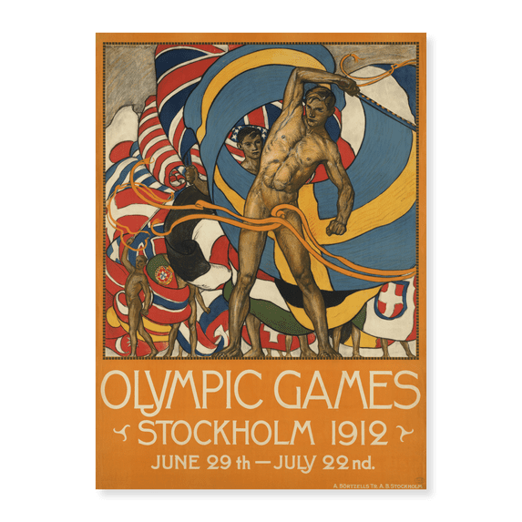 Art Print (Unframed), Sweden Stockholm Olympic Games 1912 by Vintage ...